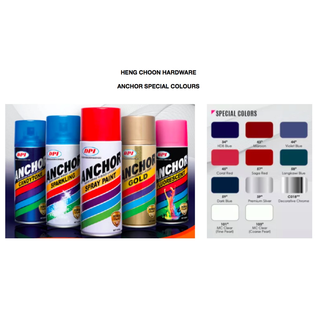 ANCHOR SPRAY SPECIAL COLORS (LOWEST PRICE) (READY STOCK) | Shopee Malaysia