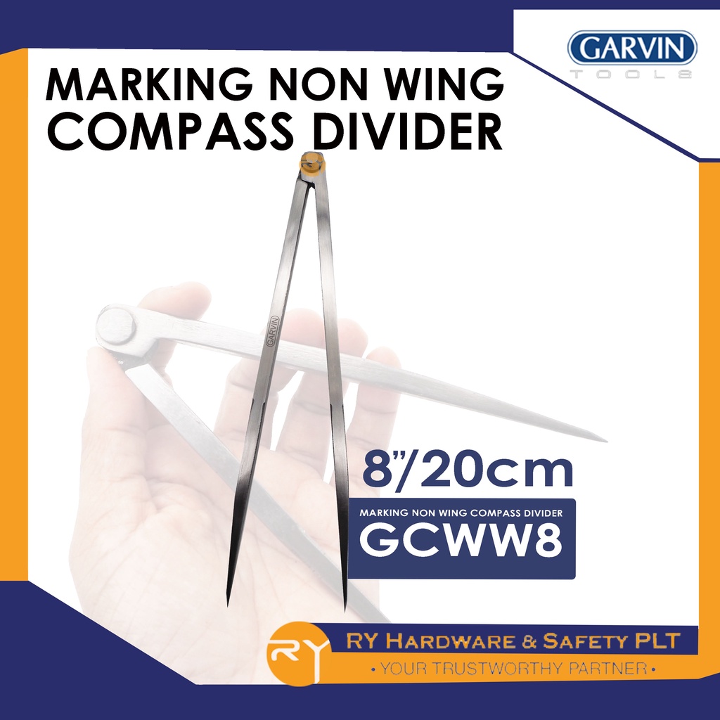 GARVIN | MARKING NON WING COMPASS DIVIDER | PEMBAHAGI DAN KOMPAS UNTUK KERJA UKURAN | Shopee ...