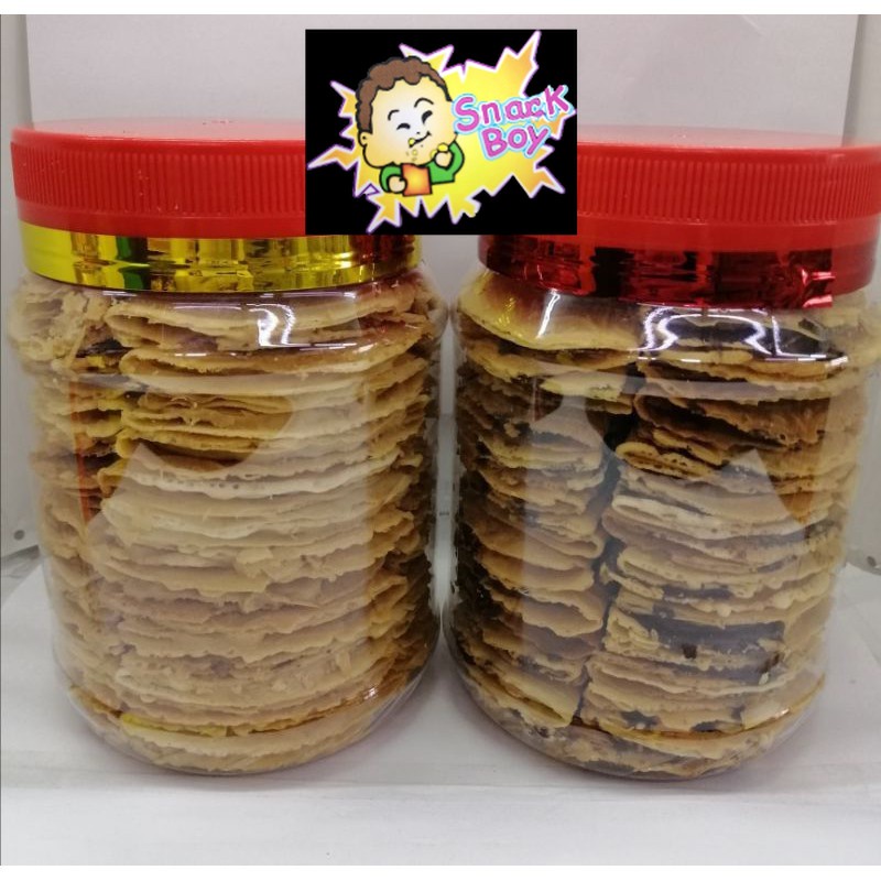 Kuih raya Kuih kapit kuih kepit kacang /chocolate - 50pcs | Shopee Malaysia