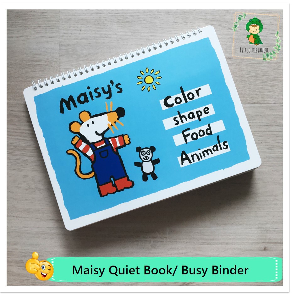 Maisy Busy Book/ Quiet Book/ Interactive Activity Book/ Learning Binder ...