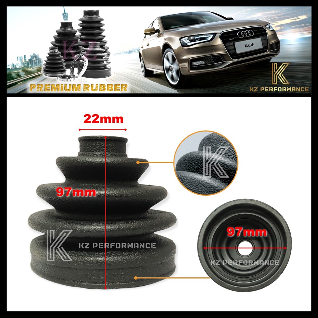 VOLVO 850 / VOLVO S70 TURBO / 22MM - 97MM / DRIVE SHAFT BOOT OUT ...