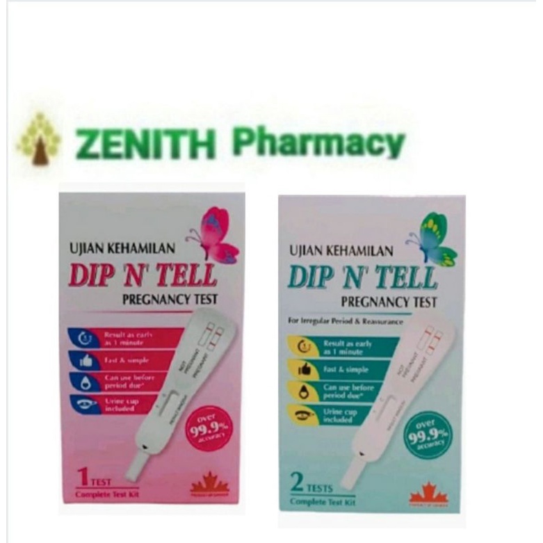 DIP N TELL EXP:09/2027 PREGNANCY TEST 1'S/2'S | Shopee Malaysia