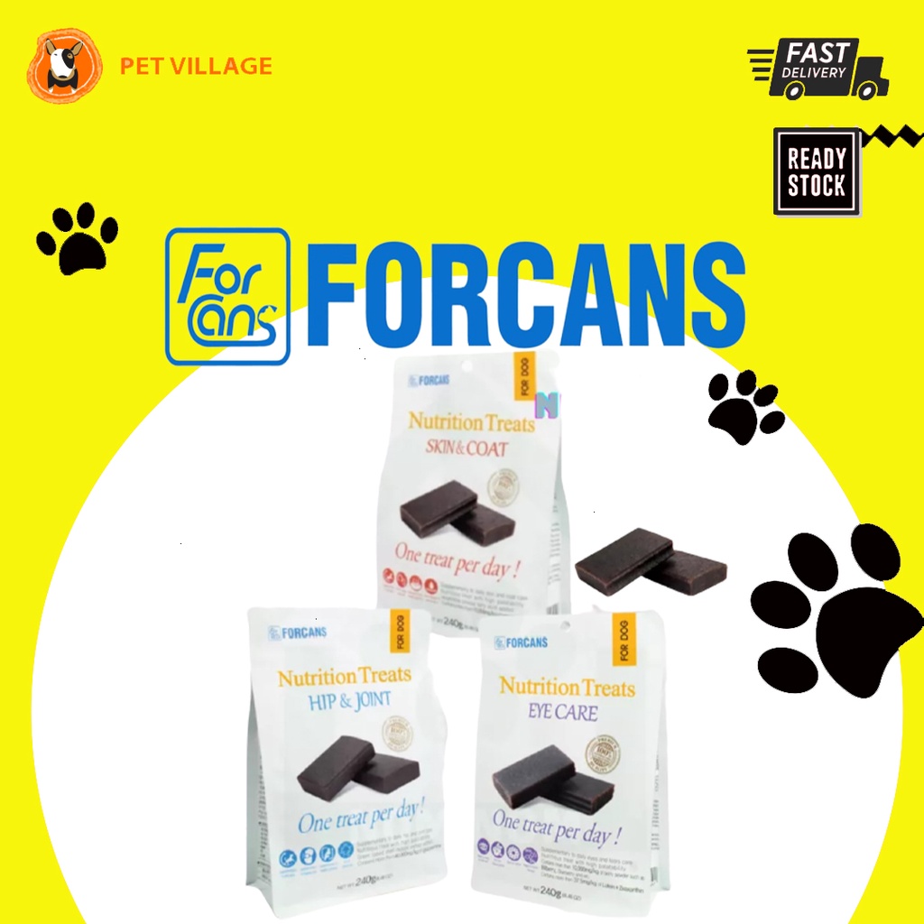 FORCANS Nutrition Treats For Cats & Dogs 240g 3 IN 1 COMBO(240G X ...