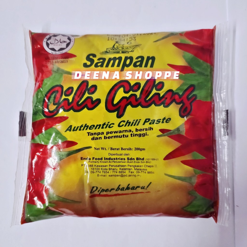 READY STOCK! (200GM-400GM) CILI GILING SAMPAN / SAMPAN AUTHENTIC CHILI ...
