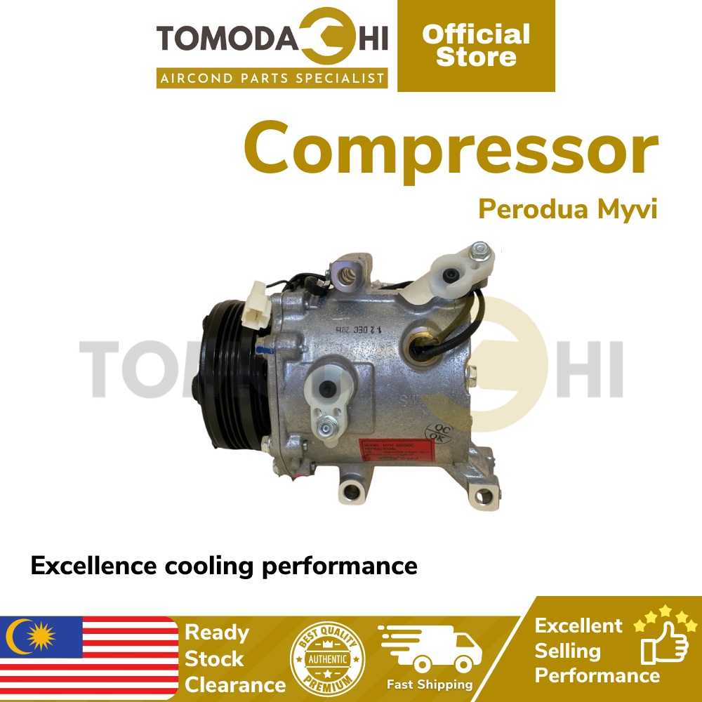 TOMODACHI Car Aircond Compressor Aircond Perodua Myvi 2006-2009 First ...