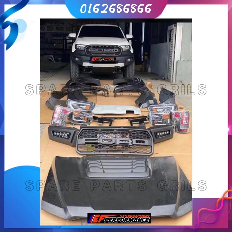 4x4 FORD RANGER CONVERT TO F150 RAPTOR BODY KIT ACCESSORIES BONET GRILL ...