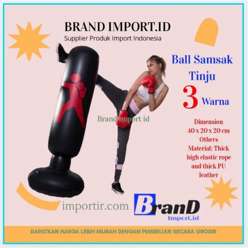 (100% Original) Vertical Punching Bag Boxing Punch Target Inflatable 1. ...
