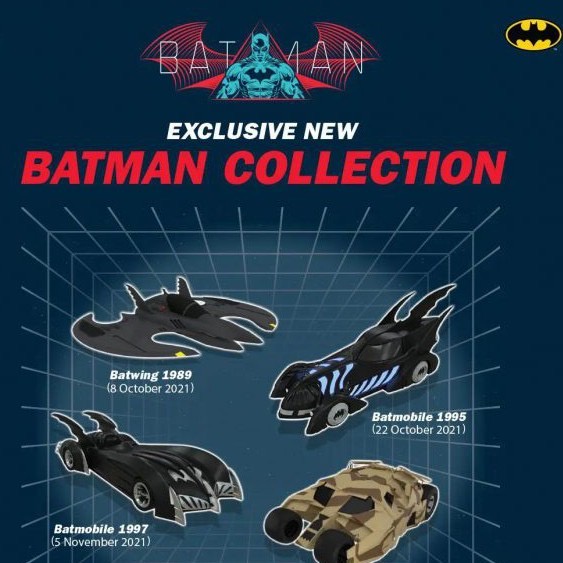 Batmobile Collection Batwing 1989 / Batmobile 1995 / Batmobile 1997 ...