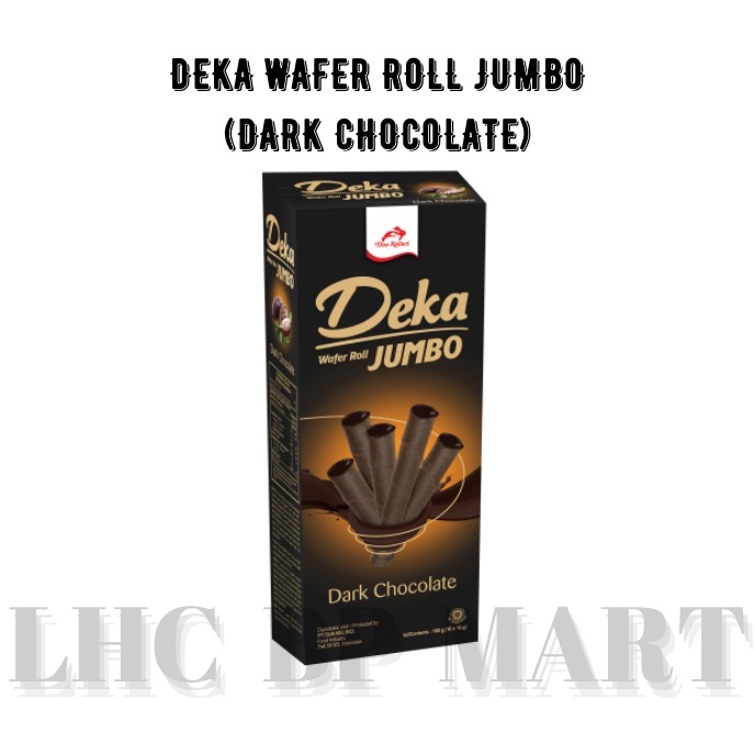 [LHC] DEKA WAFER ROLL JUMBO / DARK CHOCOLATE WAFER ROLL 10 X 16G ...