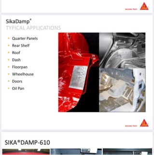 Sika SikaDamp 610 Dampening Pad 1.5 mm x 300 mm x 1000mm | Shopee Malaysia