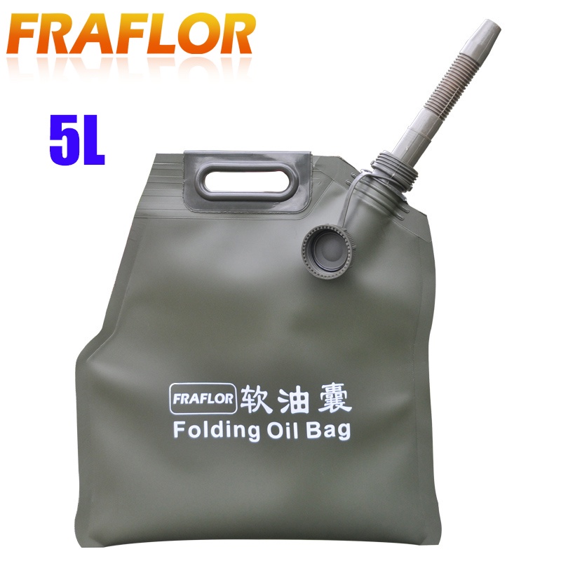 5L Liter Portable Car Motorcycle Soft Oil Bag Bladder Petrol Cans Spare ...
