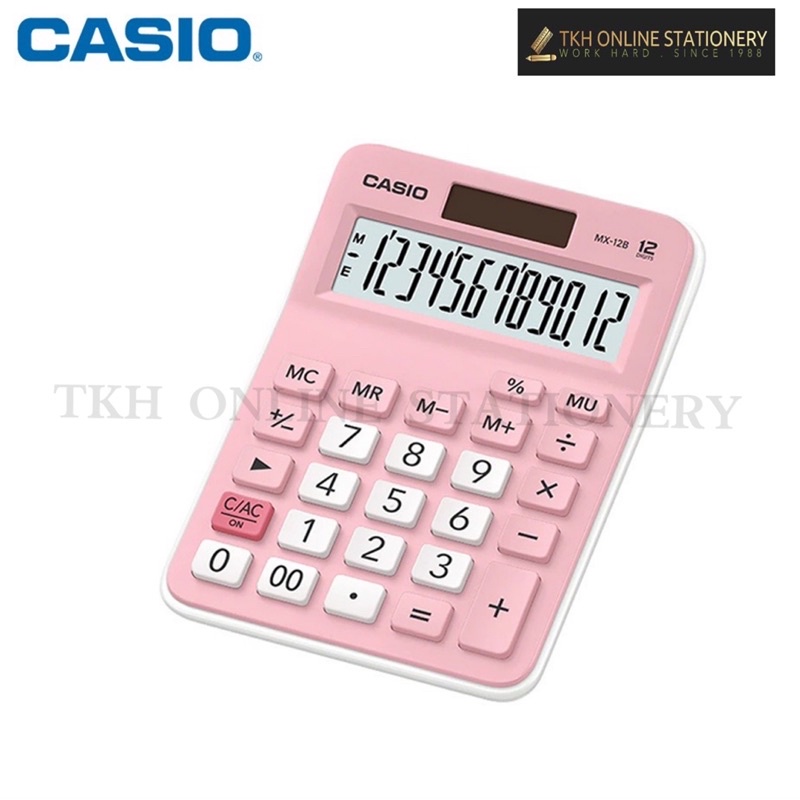 CASIO CALCULATOR MX-12B/CASIO 计算机(1 pcs) (Pink ) | Shopee Malaysia
