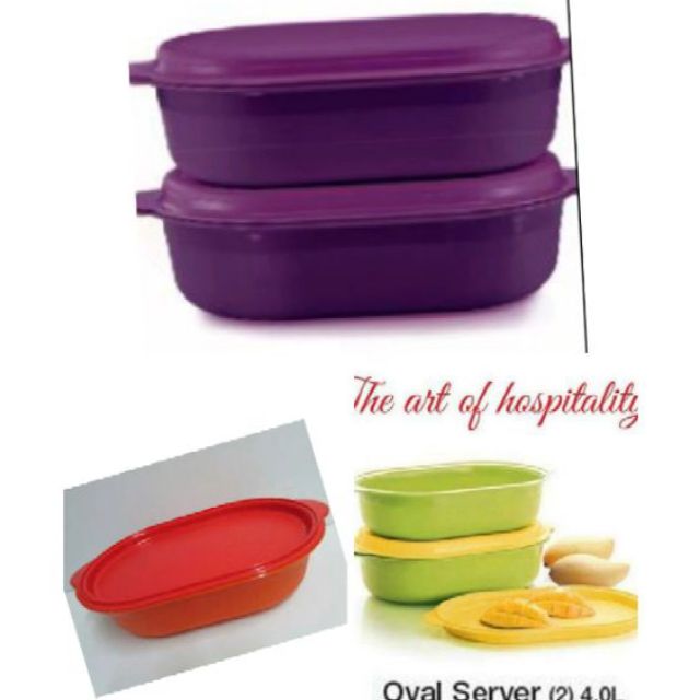 Tupperware oval serve 4L (1) | Shopee Malaysia