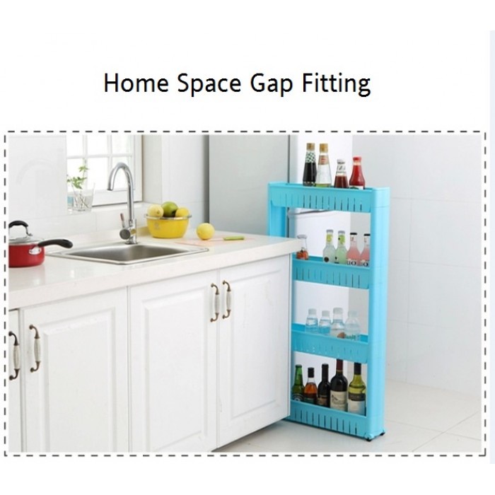OSUKI Kitchen Storage 4 Tier Pulley Rack - White | Shopee Malaysia