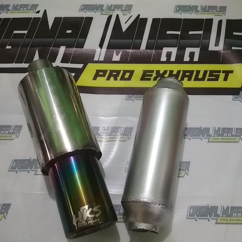 Racing CAR EXHAUST 1 PACKAGE HKS GRONEL SATINLESS + RESONATOR STEINLESS ...