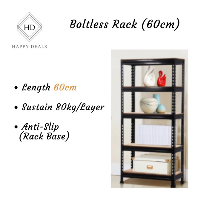 Rak Gudang Besi Serbaguna 4 Tier Boltless Diy Racking Storage Racking Multi Purpose Rack Rak
