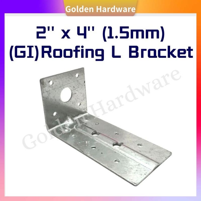 2'' x 4'' (1.5mm) GI Roofing L Bracket / Besi Bracket Bumbung - 1 Pcs ...