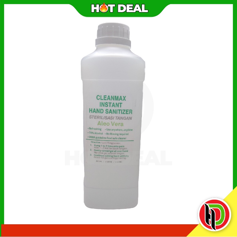 Hotdeal CleanMax Aleo Vera Instand Hand Sanitizer 1 Liter - Liquids ...