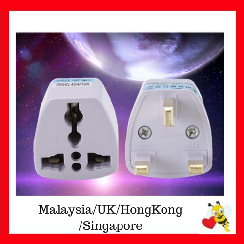 3 Pin Power Plug 3 pin plug Universal Travel Adapter Converter Malaysia ...