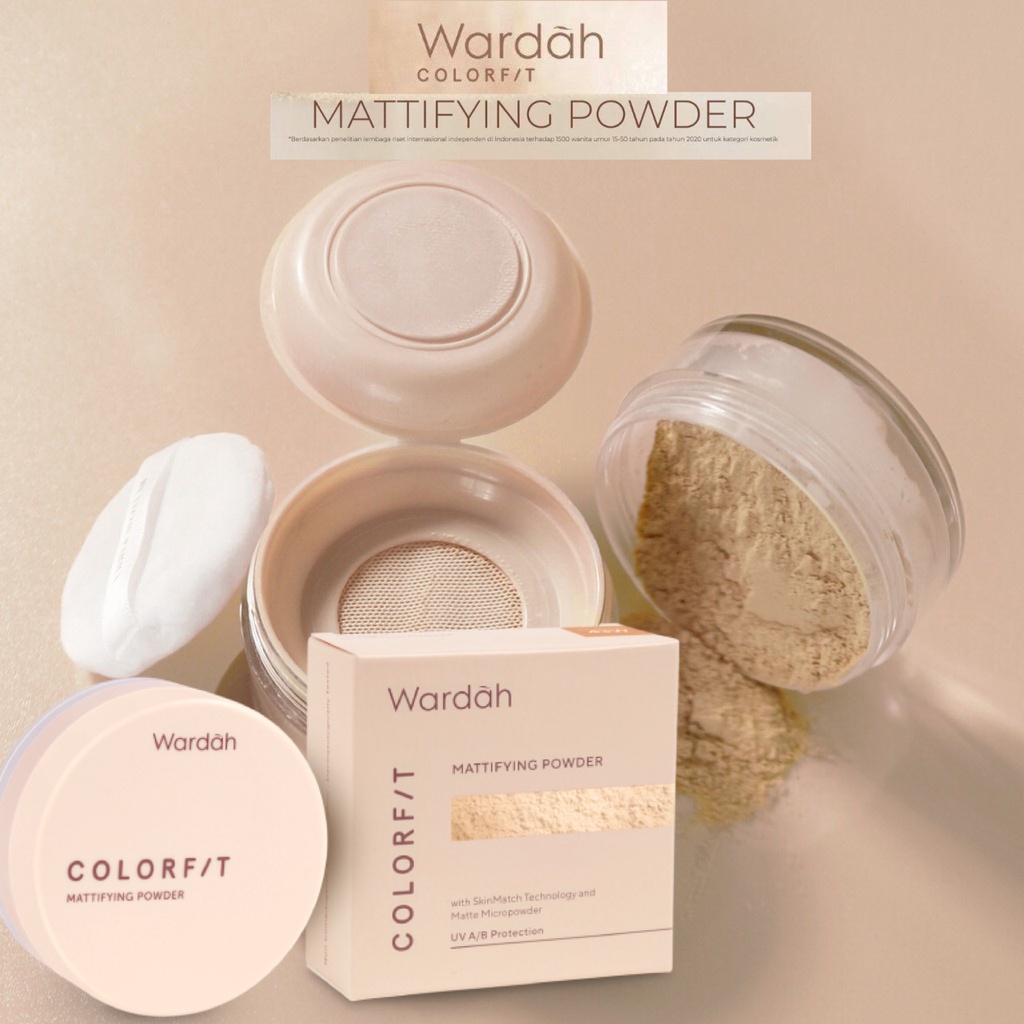 Wardah Colorfit Mattifying Loose Powder with Oil Control | Shopee Malaysia
