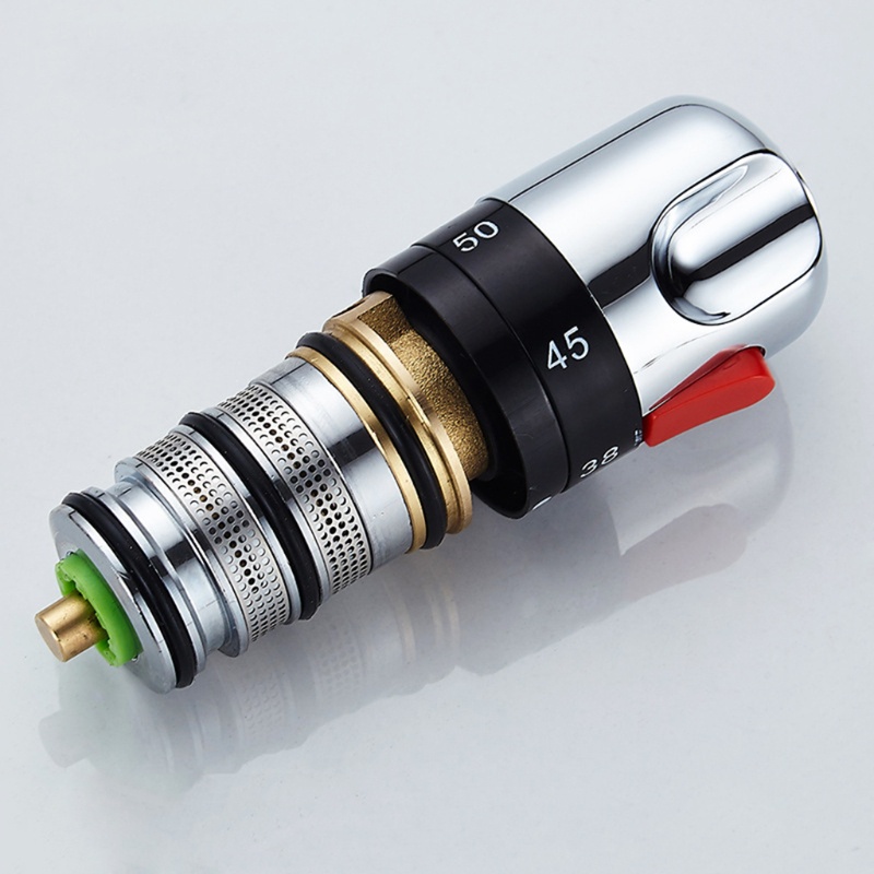 PCF* Constant Temperature Control Brass Thermostatic Bath Mixer Tap ...