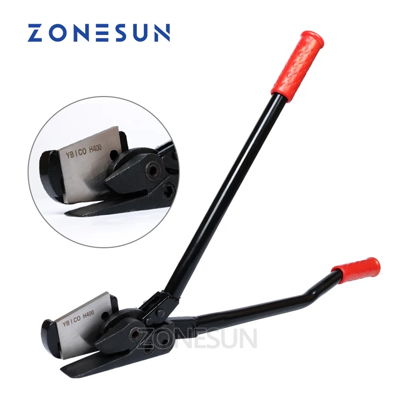 ZONESUN H400 Long Handle Steel Strap Cutter Manual Strapping Tool ...
