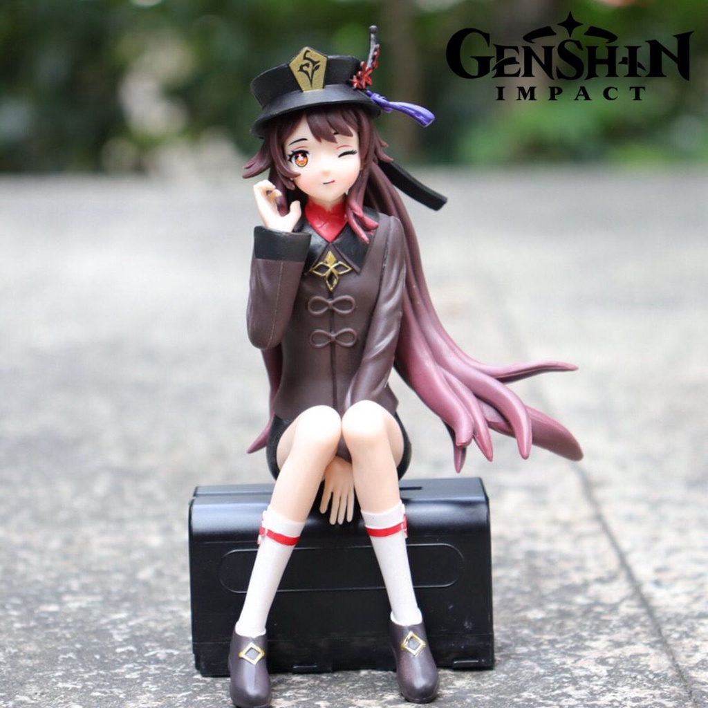Genshin Impact Hu Tao Sitting 16cm Action Figure Decoration | Shopee ...