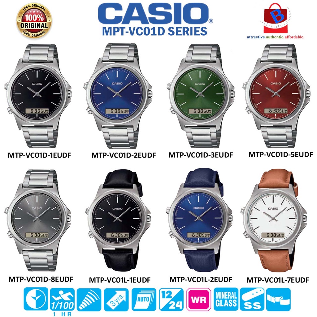 Jam Tangan Casio MTP-VC01 Series Original & Genuine | Shopee Malaysia
