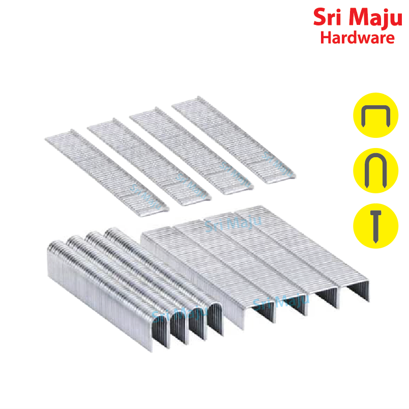 MAJU (1000s) 3-Way T S U Type Refill Staple Nail for Fineline Manual ...