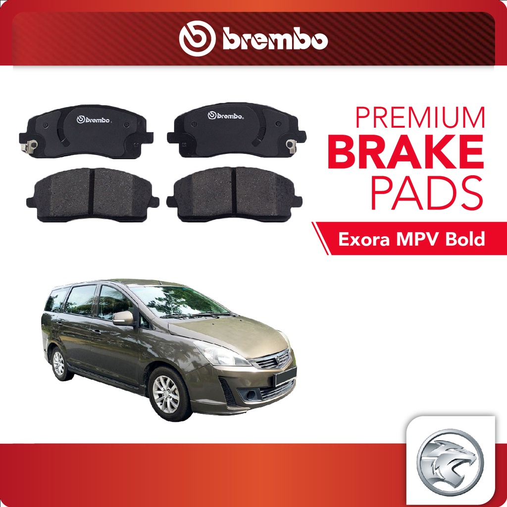 BREMBO Front Pads (1 set) - Compatible with Proton Exora 1.6 MPV Bold ...