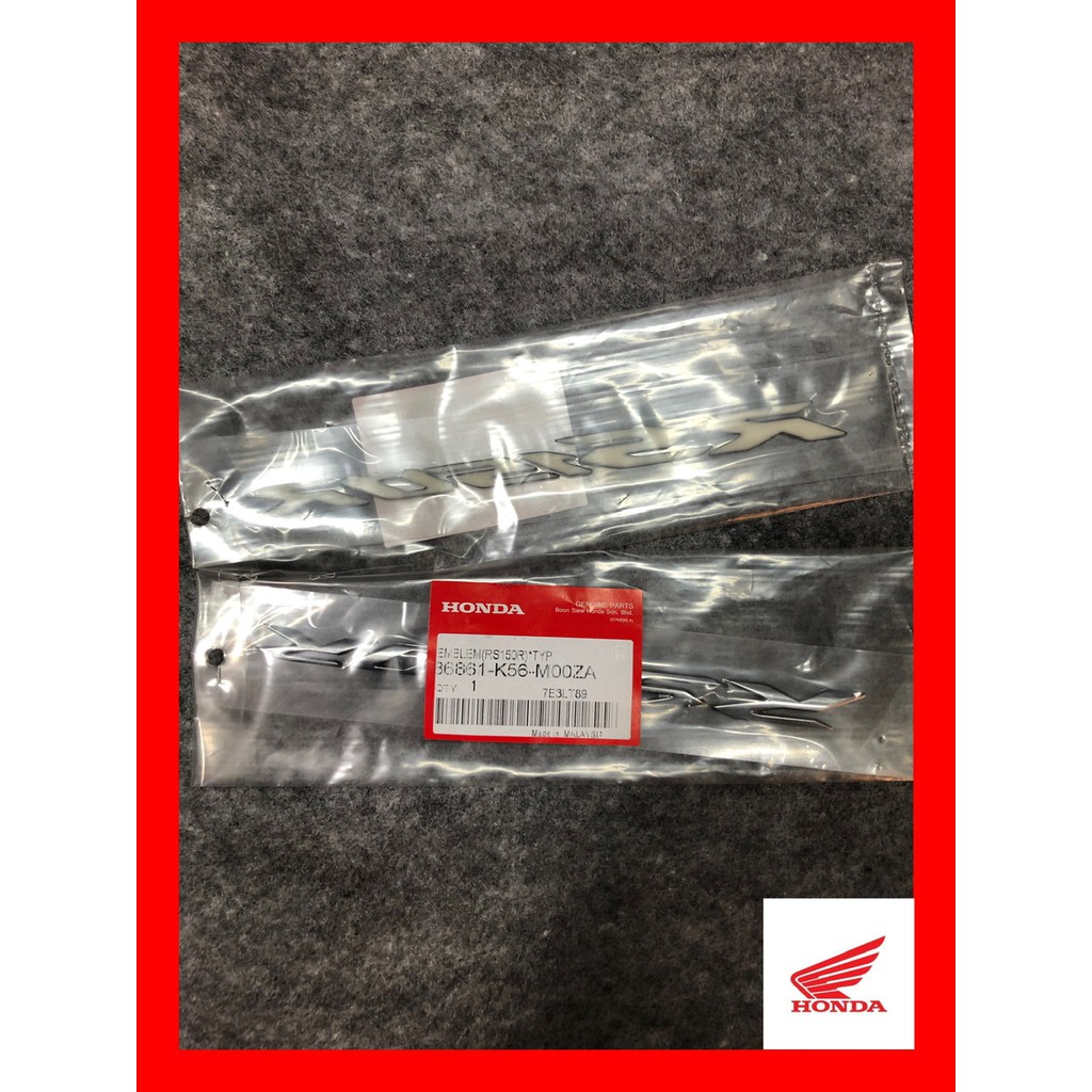 Emblem Honda RS150 RS150R (1 Set) 100% Honda Original | Shopee Malaysia