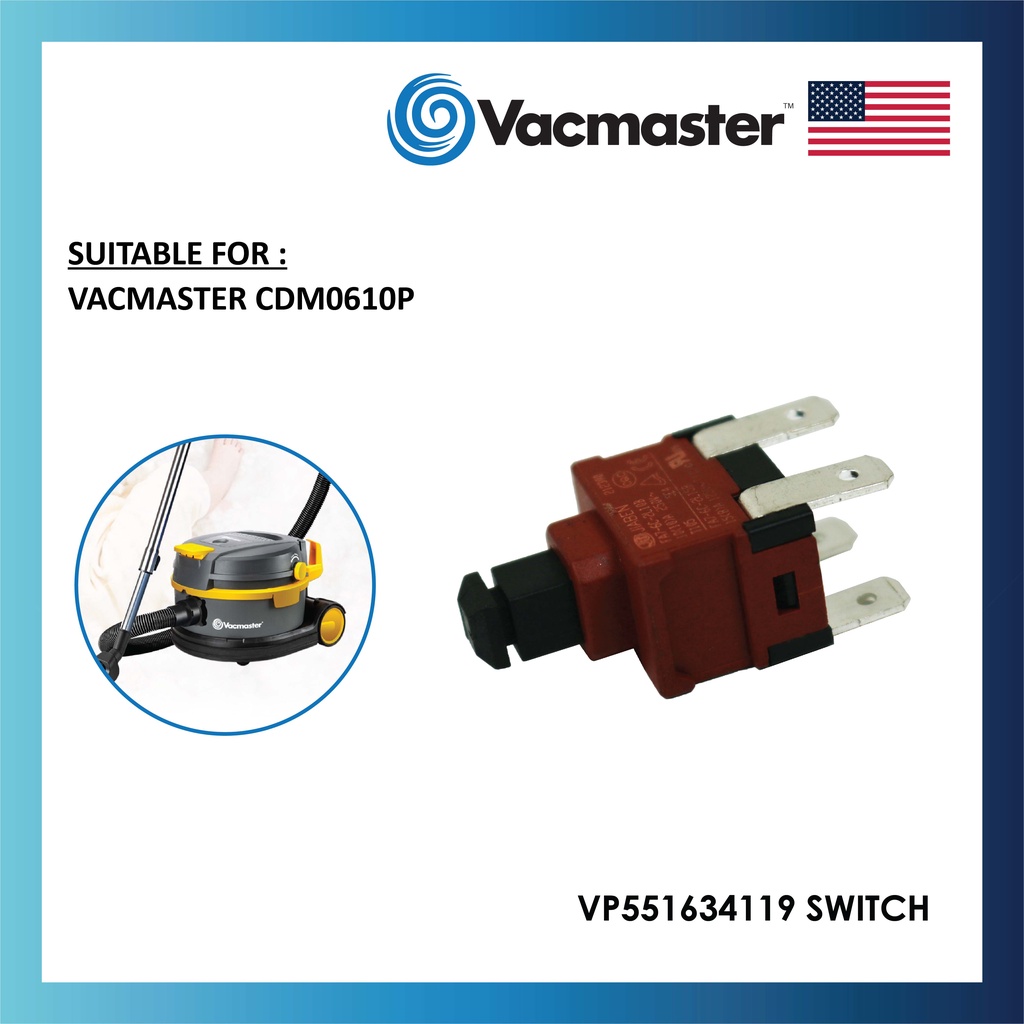 [VACMASTER SPAREPART] VACUUM CLEANER SWITCH - VP551634119 | Shopee Malaysia