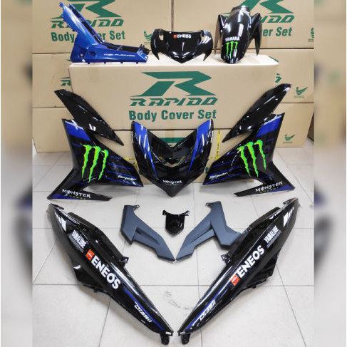 [READY STOCK] RAPIDO COVER SET Y15ZR V1/V2 MONSTER GP EDITION 2020 ...