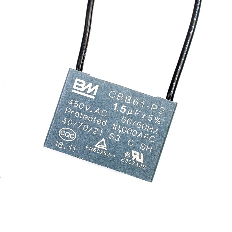Ready stock* 450VAC 1.5uf 155 BM CBB61-P2 Metallized Capacitor for ...