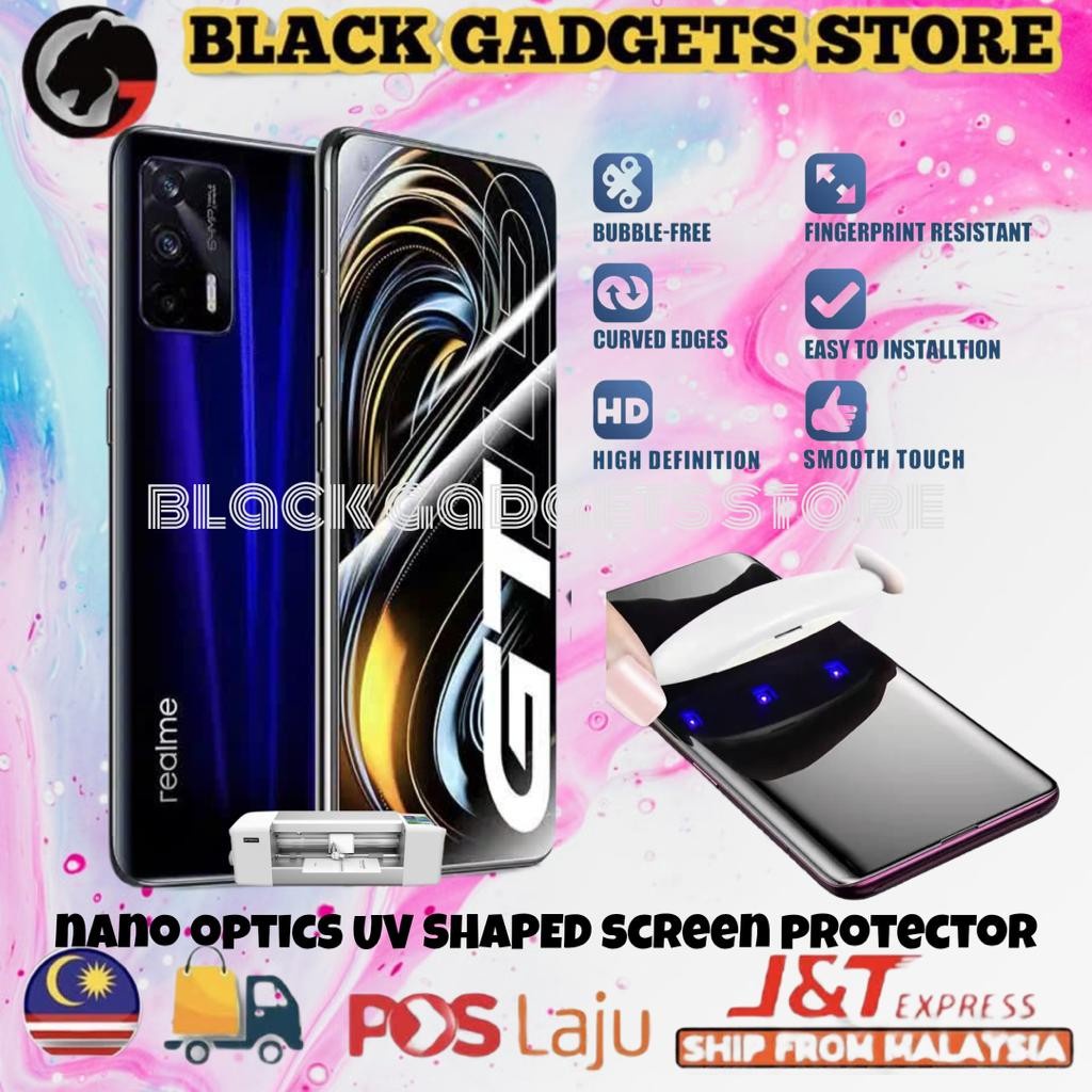 Realme Narzo 50 / 50i / Pro / 5G / 50A Prime / 30A / 20 UV Cured UV Screen Shape Protector ...