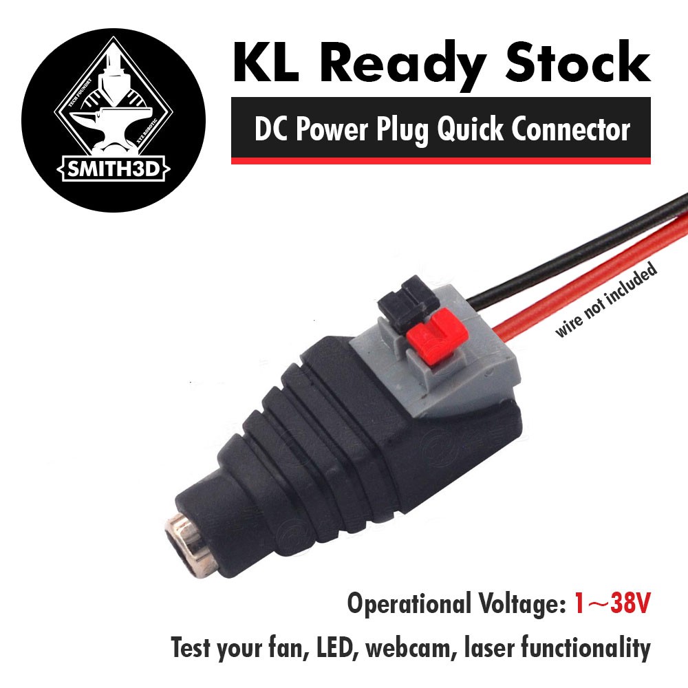 DC Quick Connector for Fan Testing LED Strip Quick Plug Press Type 5 ...