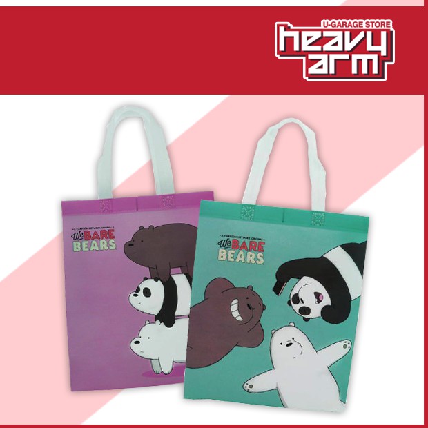 We Bare Bears Grizzly Panda Ice Non Woven Bag Beg Small | WBB Non Woven ...