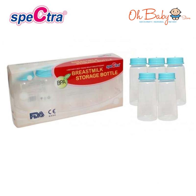 Spectra Slim Neck Breastmilk Storage Bottle (5 Pcs) | Shopee Malaysia