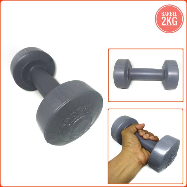 Barbell 2kg Plastic Pvc dumbell Barbell2Kg | Shopee Malaysia