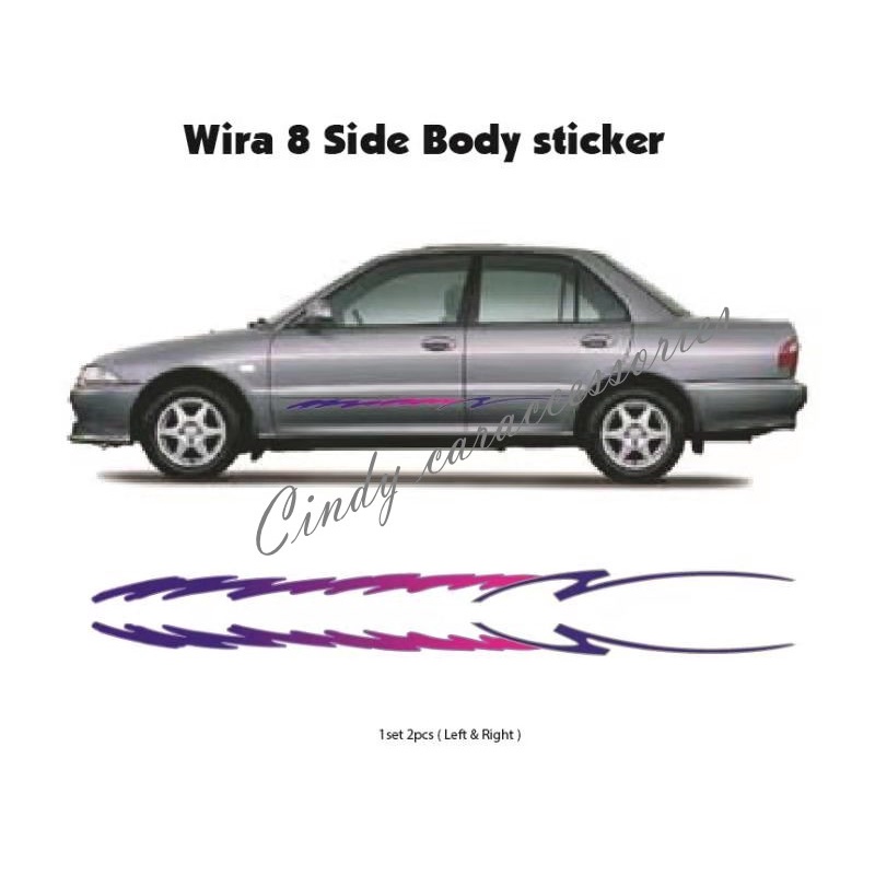 wira no 8 side body sticker WIRA NO. 8 SIDE BODY STICKER | Shopee Malaysia