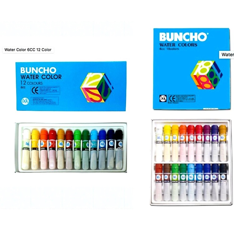 Buncho Water Colour 6cc 12 Colours /18 colours | Shopee Malaysia