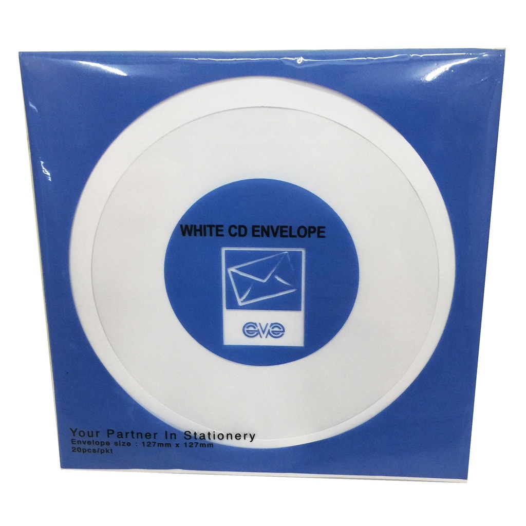 CD Envelope (20 pieces/pack） | White CD Envelope | Sampul CD | CD信封 ...