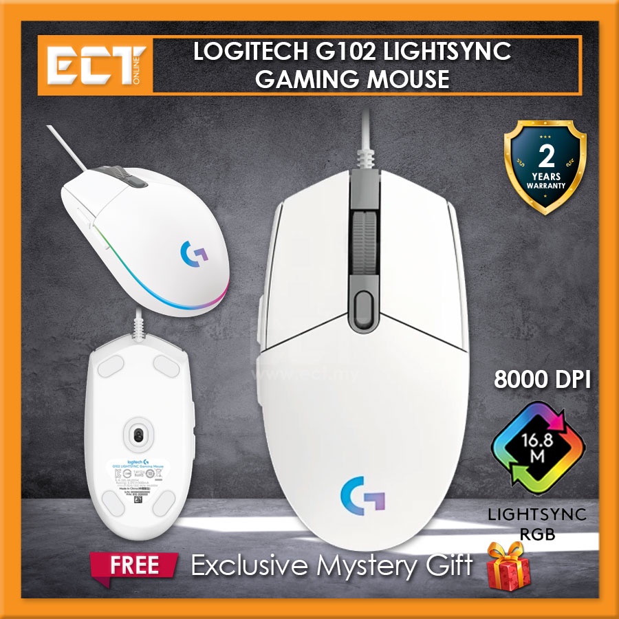 Logitech G102 LightSync 8000 DPI Wired Gaming Mouse | Shopee Malaysia