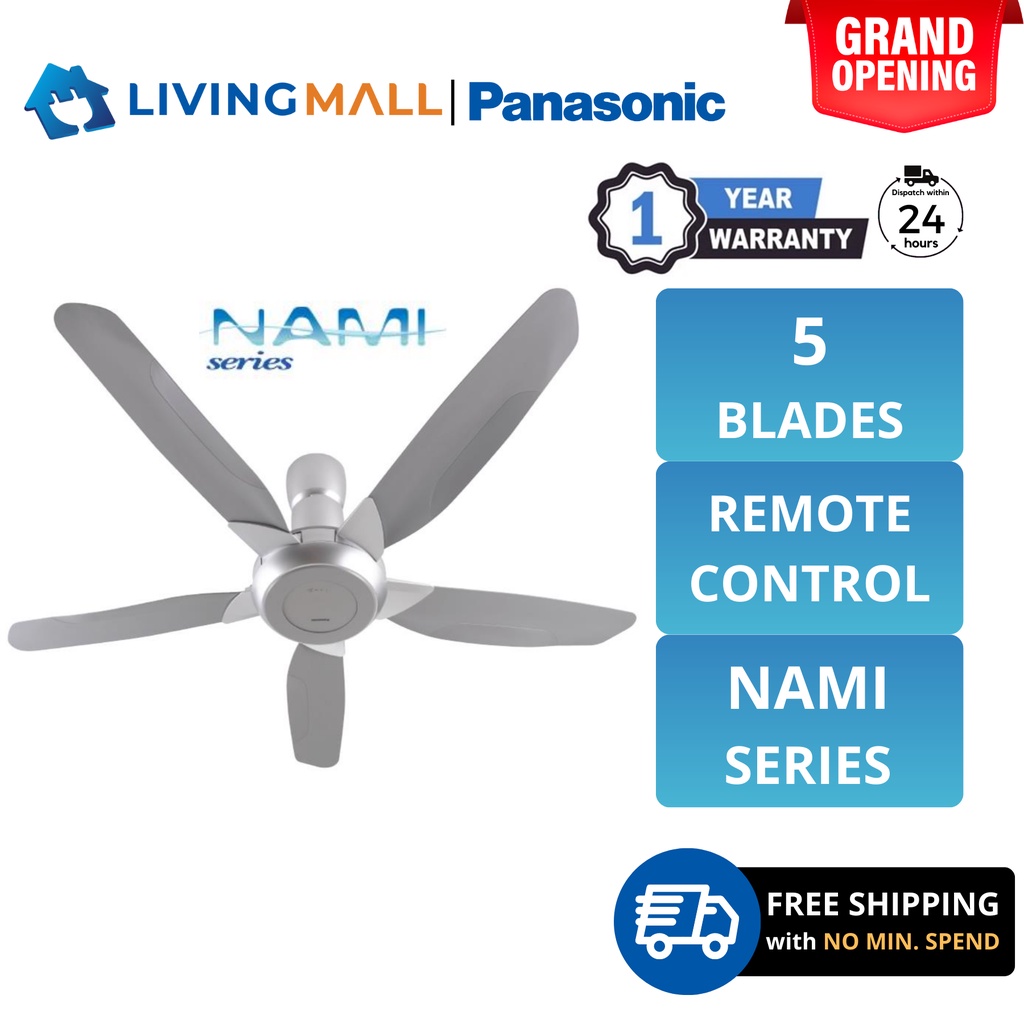 [FREE DELIVERY] PANASONIC NAMI 5 Blades F-M15E2 (60") Ceiling Fan 5 ...