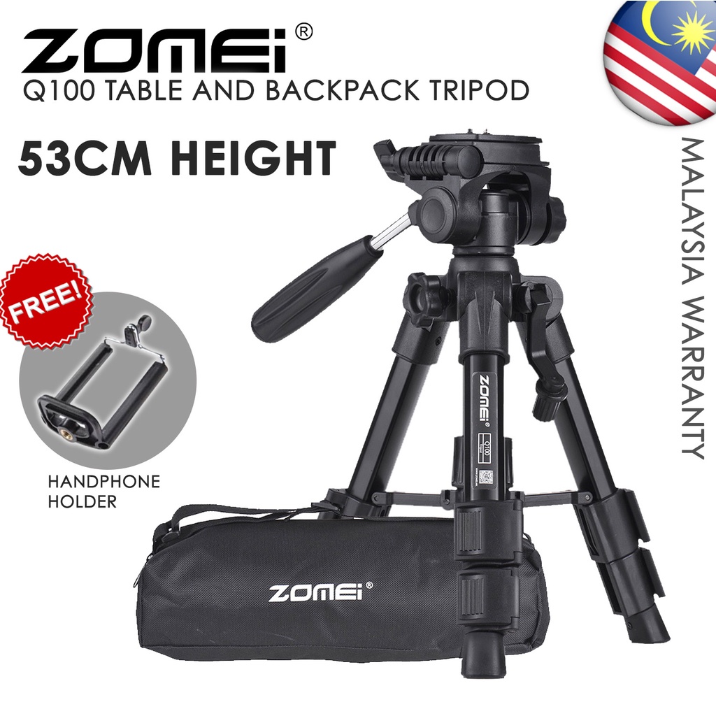 ZOMEI Q111 Profesional Lightweight High Quality Aluminium Tripod Stand ...