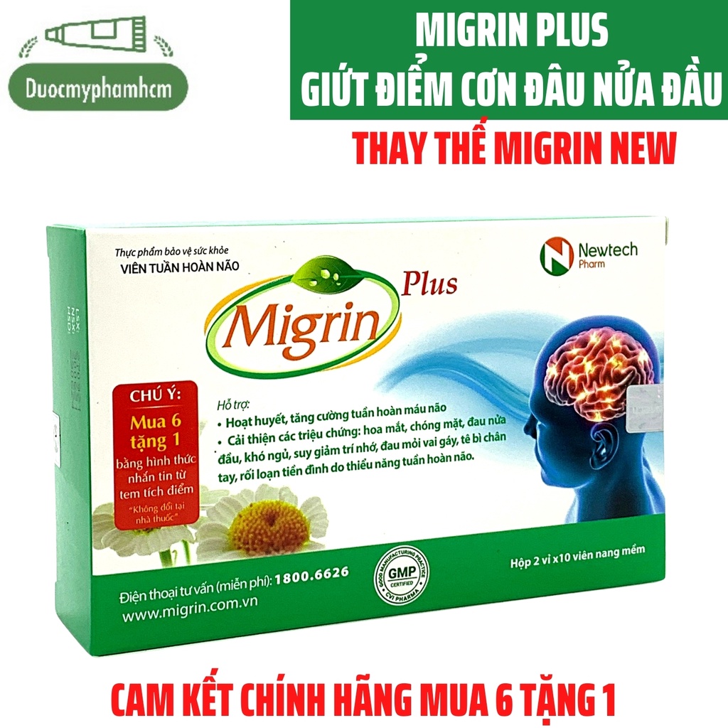 MIGRIN PLUS - SOLUTION FOR HALF HEAD PAIN - BOX OF 20 TABLETS | Shopee ...