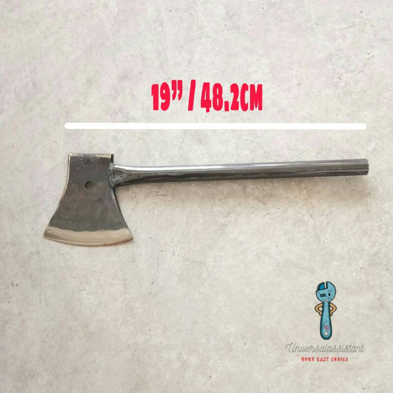 【19”】Big Size Kapak Besi Axe | Metal Kapak 铁柄斧头 | Shopee Malaysia