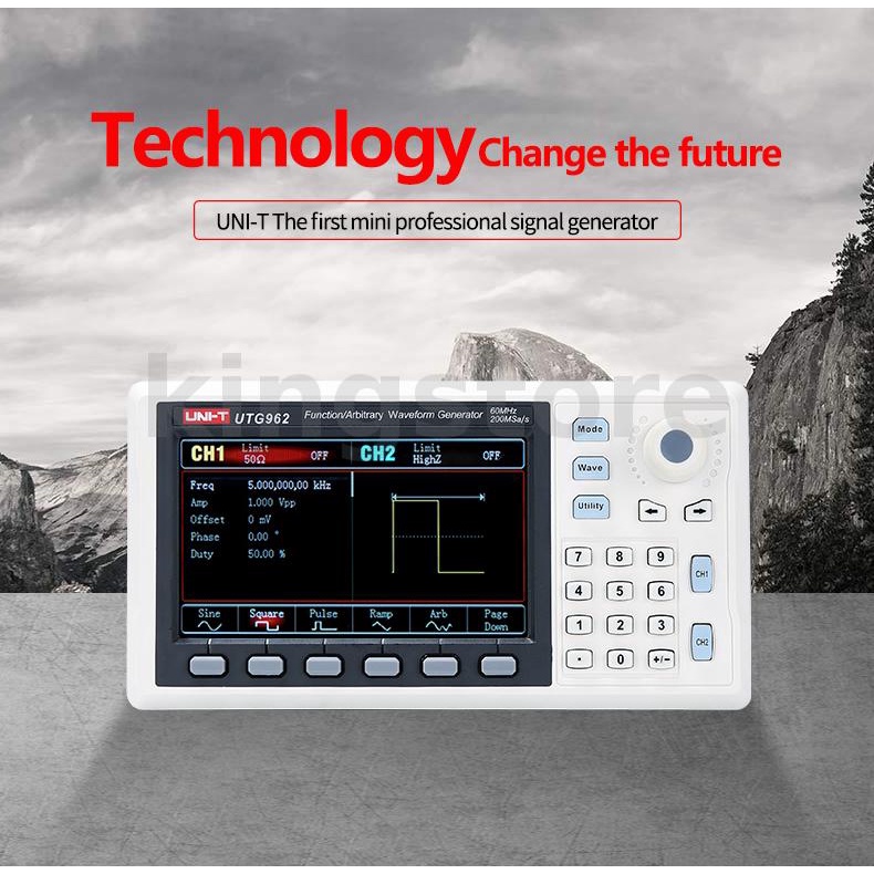 UNI-T UTG932E UTG962E Function Arbitrary Waveform Generator Signal Source Dual Channel 200MS/s ...