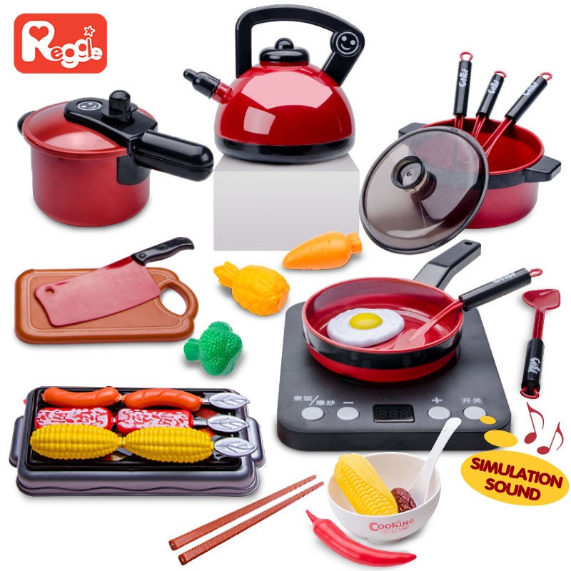 Kitchen Toy Play set Mini little Chef Cooking Toy for girl boy Kids ...