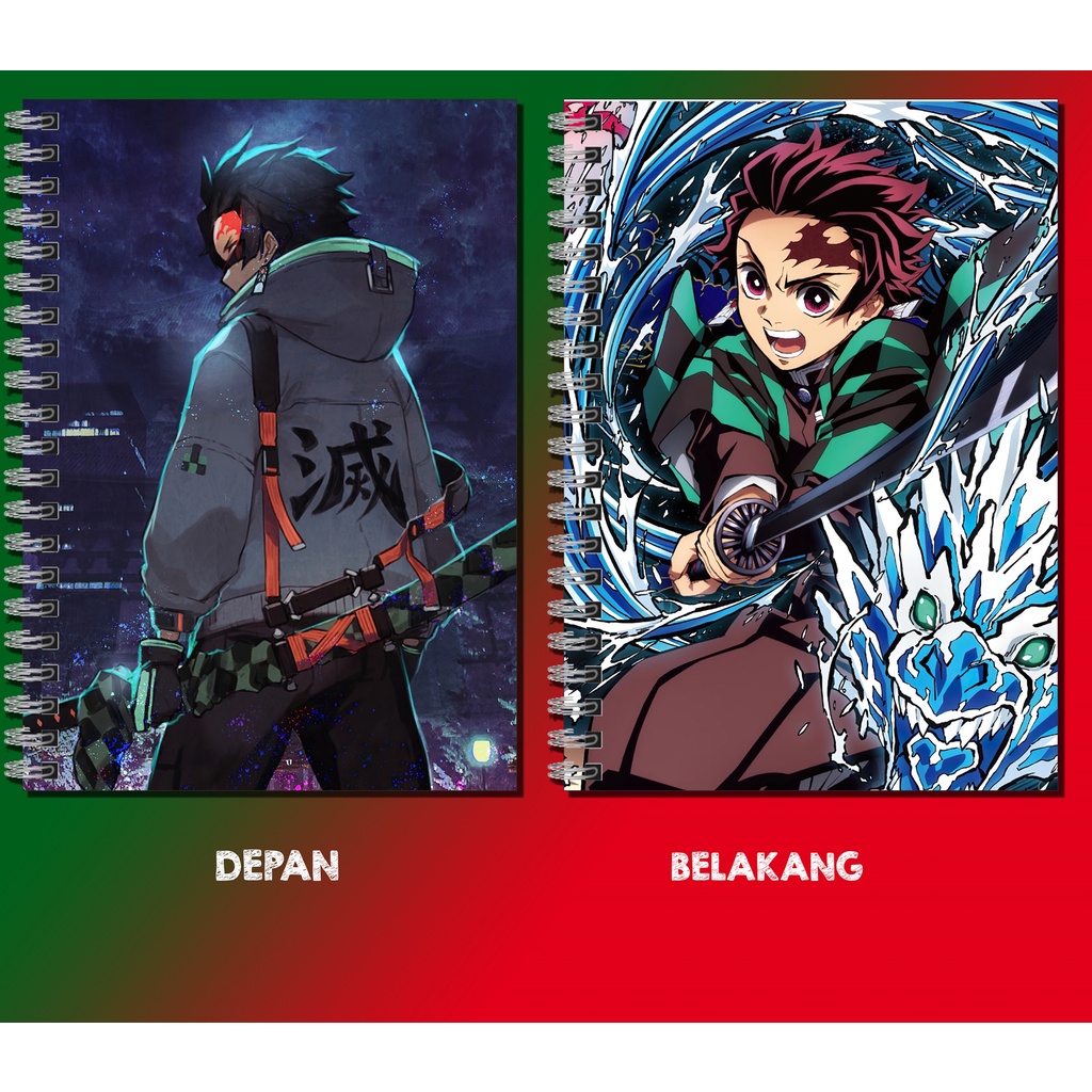 ANIME Notebook / kimetsu no yaiba anime Notebook size A5 A6 A7 nezuko ...